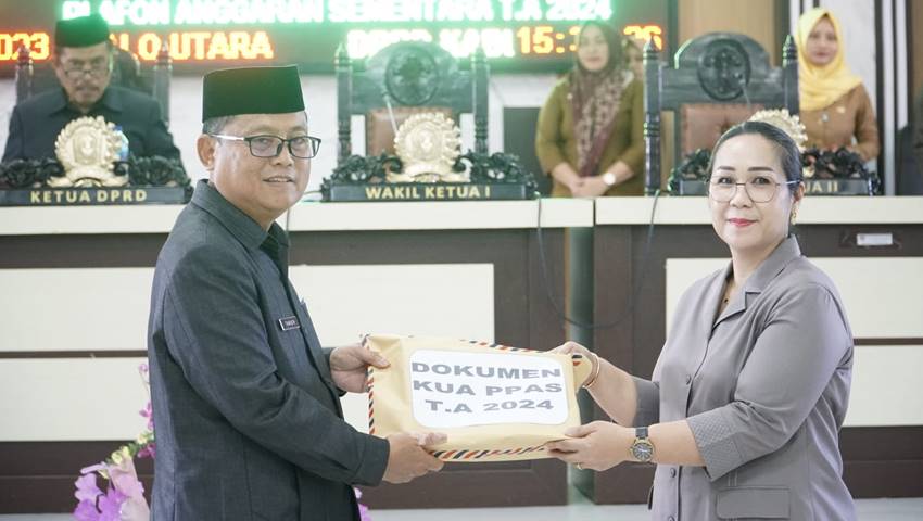 DPRD Gorut Resmi Terima Rancangan KUA-PPAS 2024, Deasy:...