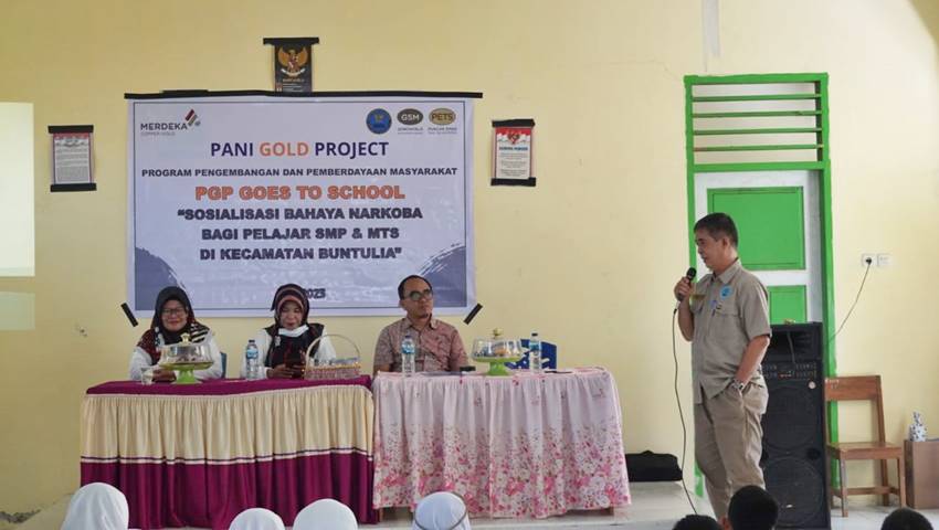 Gandeng BNN Pohuwato Pani Gold Project Sosialisasi Bahaya...