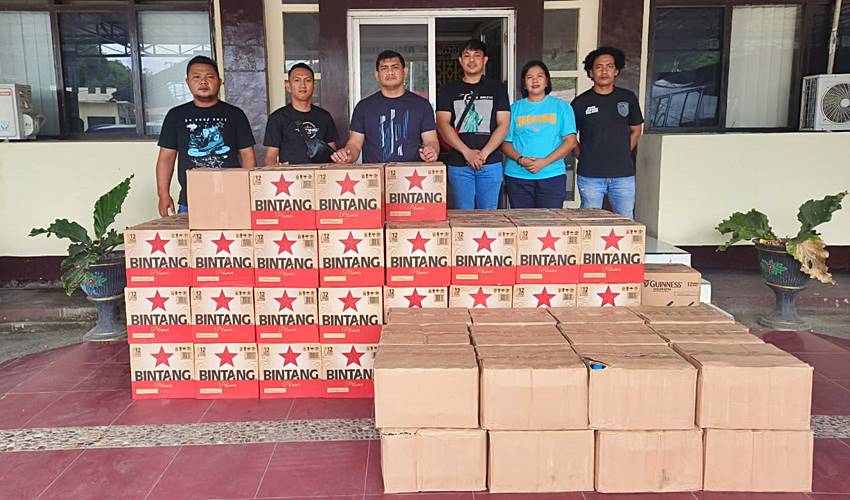 Gelar Operasi Pekat, Polresta Gorontalo Kota Sita Ribuan Botol Miras - Hargo.co.id